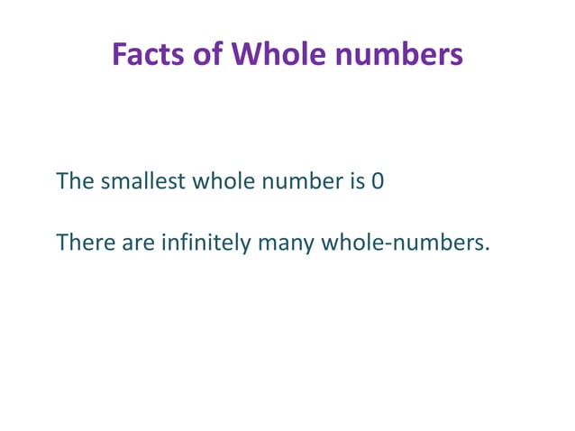 6th class ppt whole numbers | PPTX