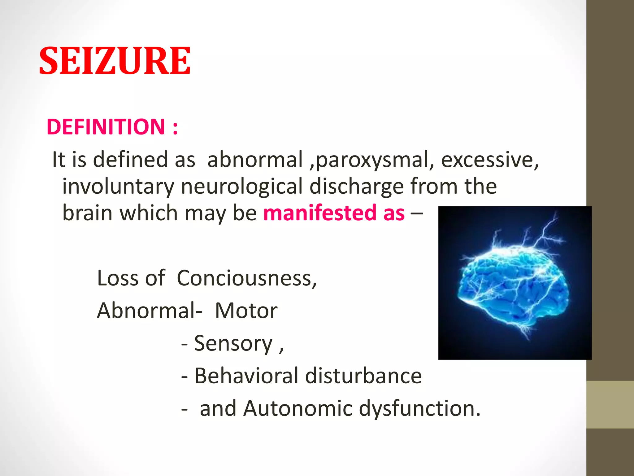 seizure disorder | PPTX