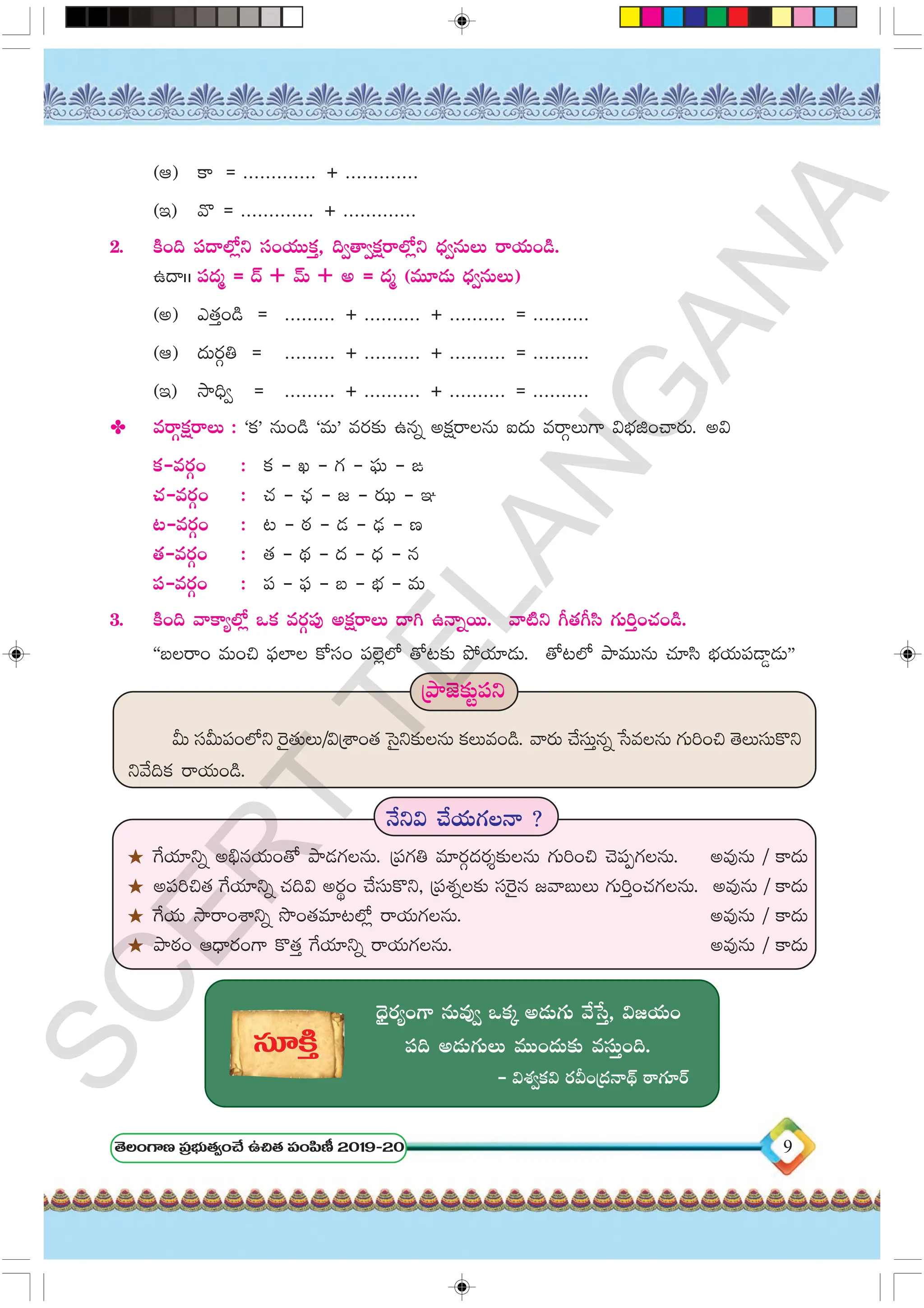 6th class telugu images with notes for study | PPT