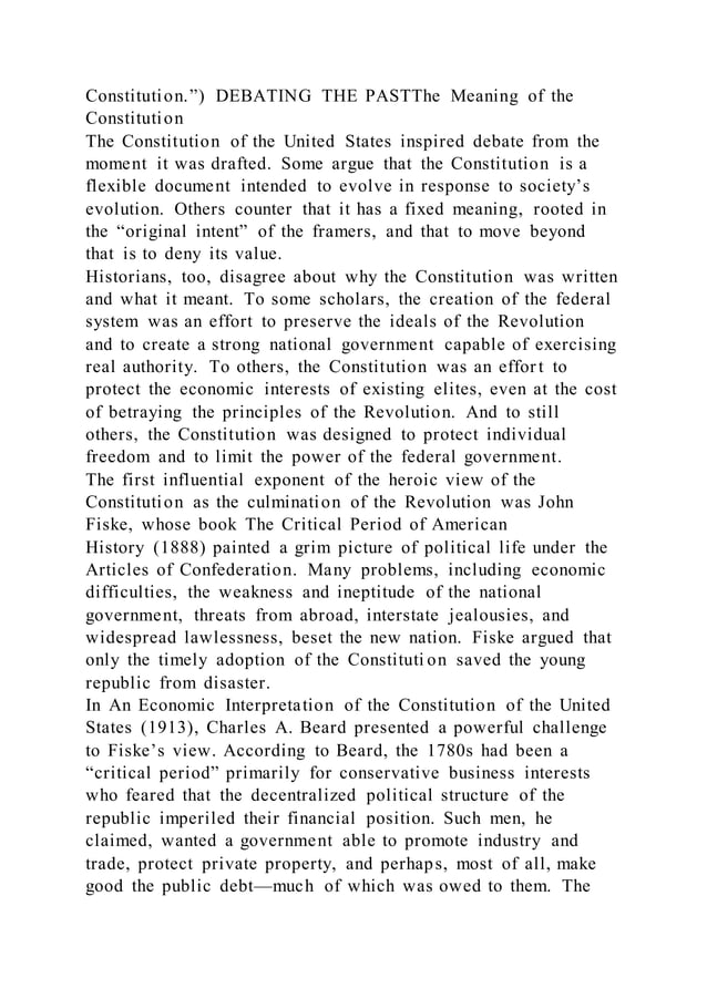 6 the constitution and the new republic· framing a new governme | PDF