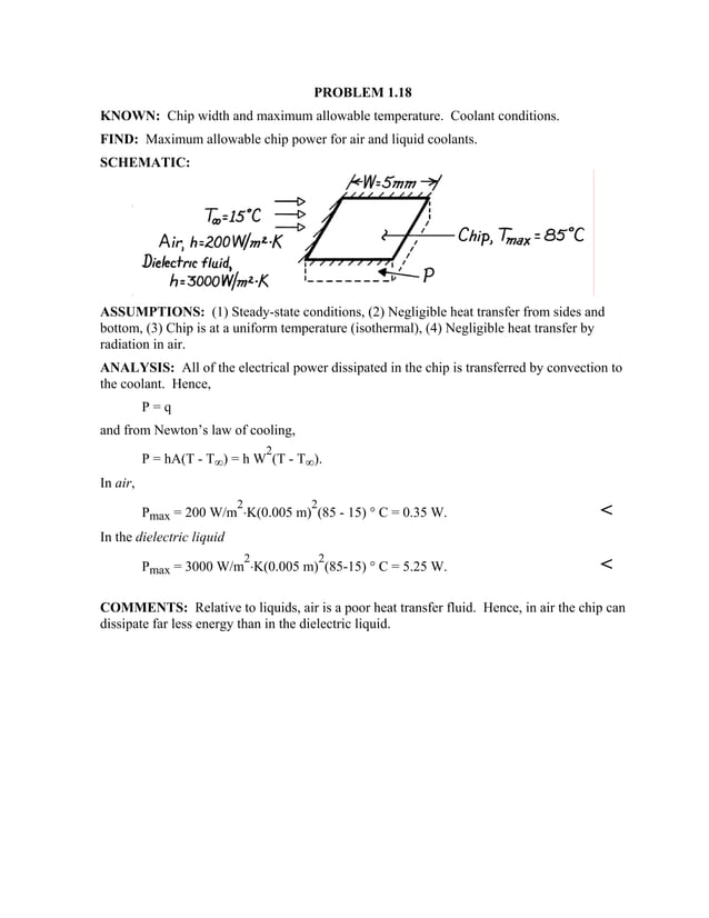 6th ed solution manual---fundamentals-of-heat-and-mass-transfer | PDF