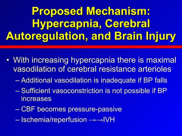 6 The Effects Of Hypercapnia On Cerebral Autoregulation And Neonatal ...