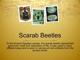 Egyptian Scarab Meaning