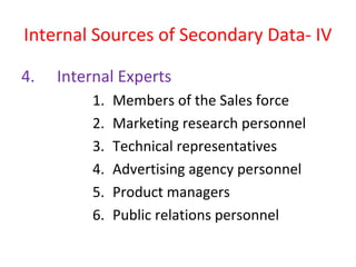 6) the nature of secondary data | PPT