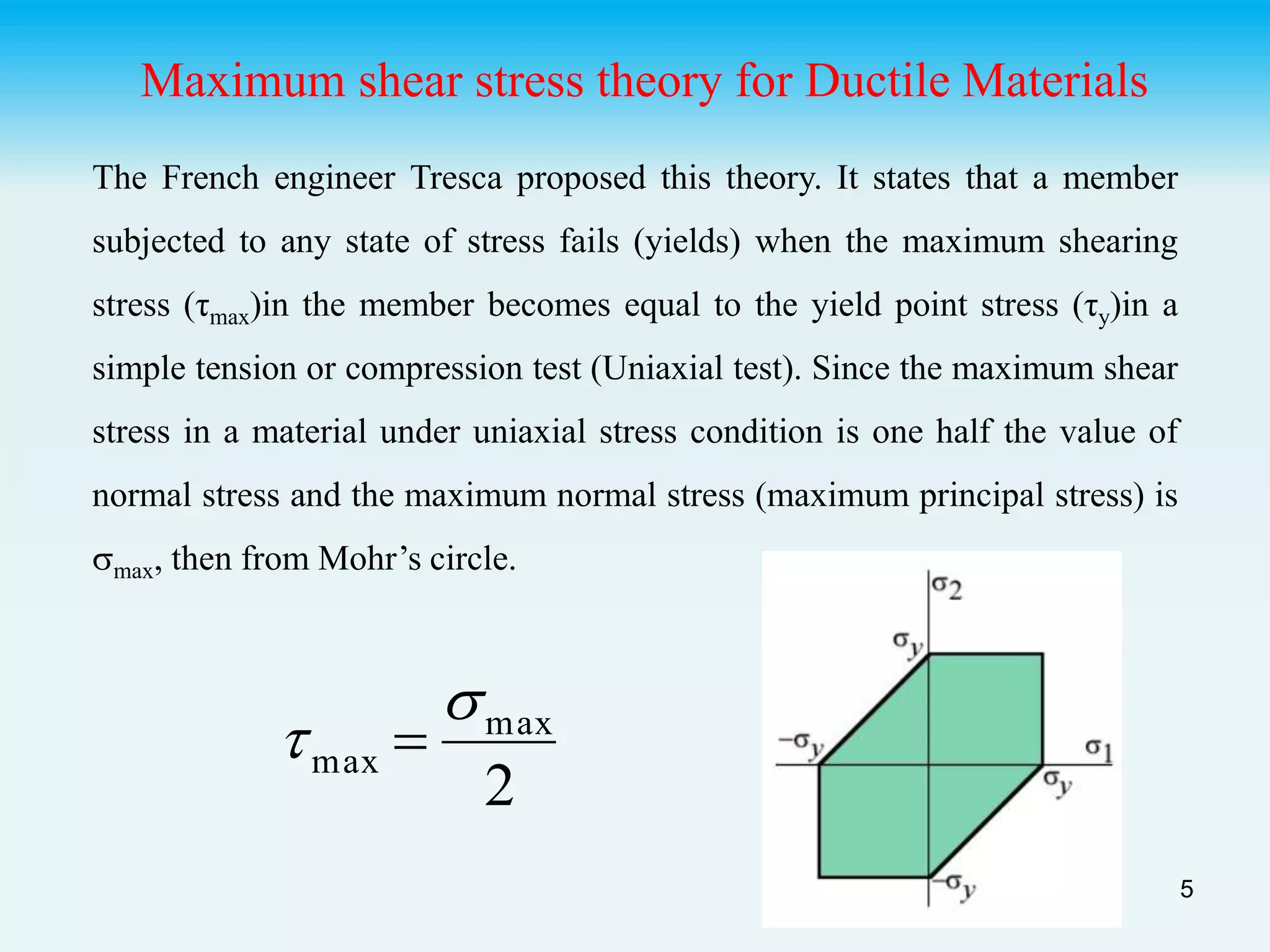 6 Machine design theories of failure | PPT