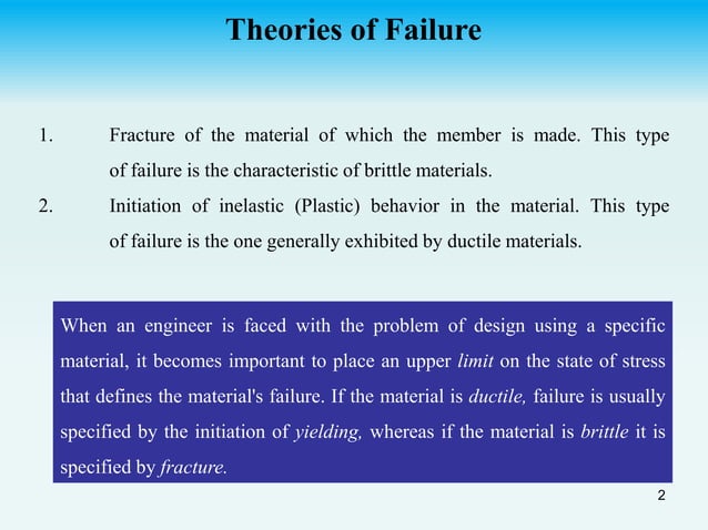 6 Machine design theories of failure | PPT | Physics | Science