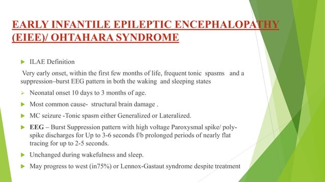 EPILEPTIC ENCEPHALOPATHY | PPTX | Brain and Nervous System Disorders | Diseases and Conditions