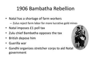 6 The Raj - Indentured Indian Labor in South Africa | PPTX