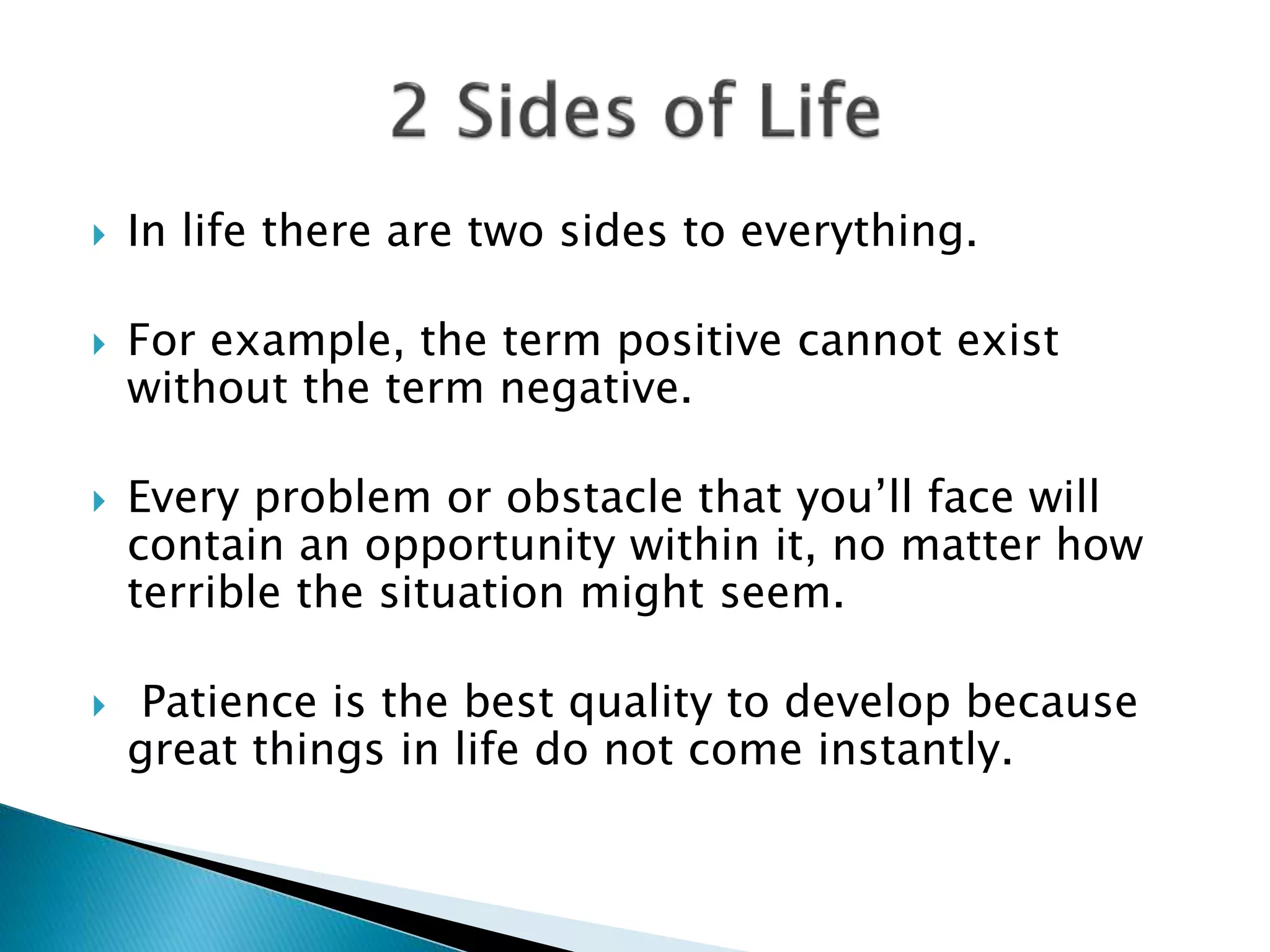 2 Sides to Everything | PPTX