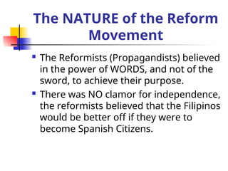 The REFORM Movement of the Philippines 1 | PPT