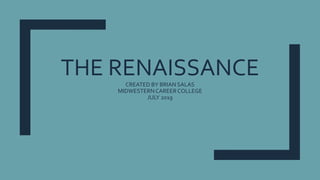 6 the renaissance | PPTX