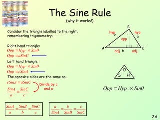 The Sine rule for secondary mathematics. | PPT
