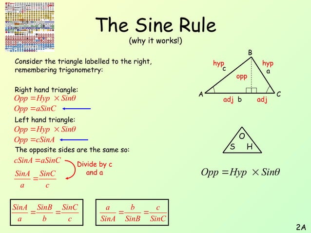 The Sine rule for secondary mathematics. | PPT
