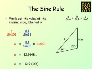 The Sine rule for secondary mathematics. | PPT