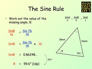 The Sine rule for secondary mathematics. | PPT