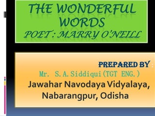 6 the wonderful words | PPTX