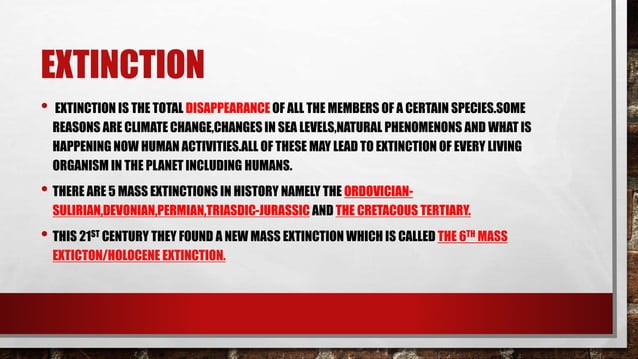 6 th extinction | PPTX