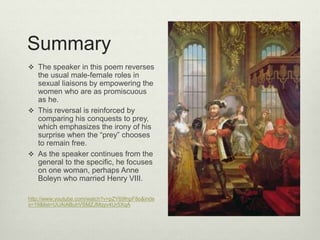 6 they flee_from_me_ | PPTX