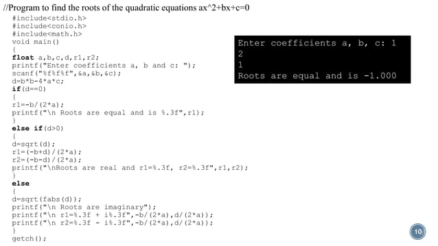 Decision making statements in C programming | PPTX | Programming ...