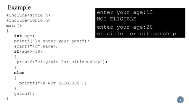 Decision making statements in C programming | PPTX | Programming ...