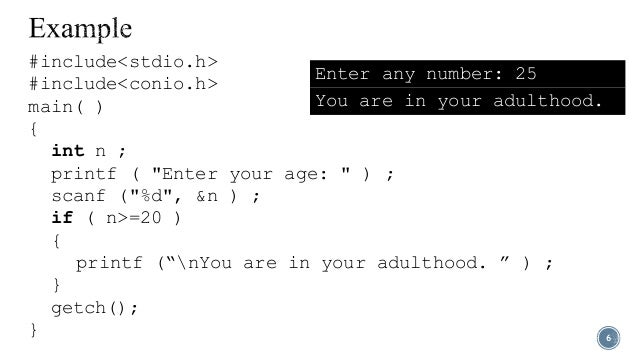 Decision Making Statements In C Programming