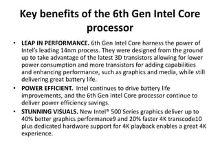 6th gen intel processor | PPTX