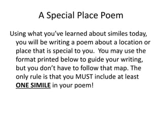 6th grade. Simile in Poetry | PPTX