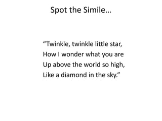 6th grade. Simile in Poetry | PPT