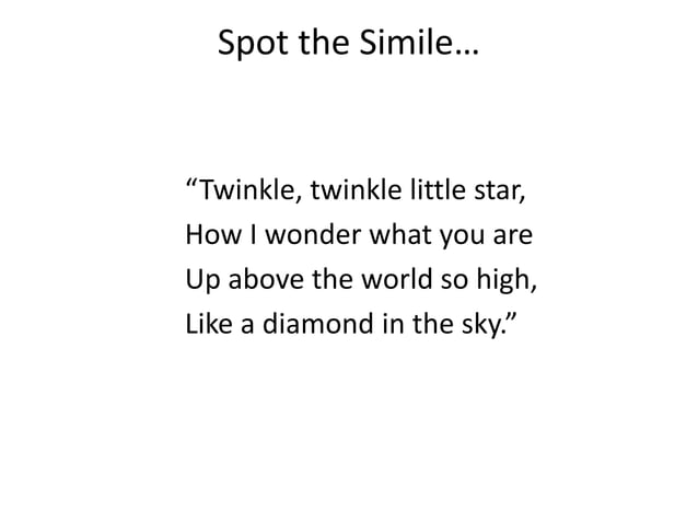 6th grade. Simile in Poetry | PPT