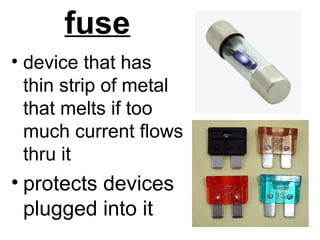 6th grade ch. 2 sec. 6 electrical safety | PPT