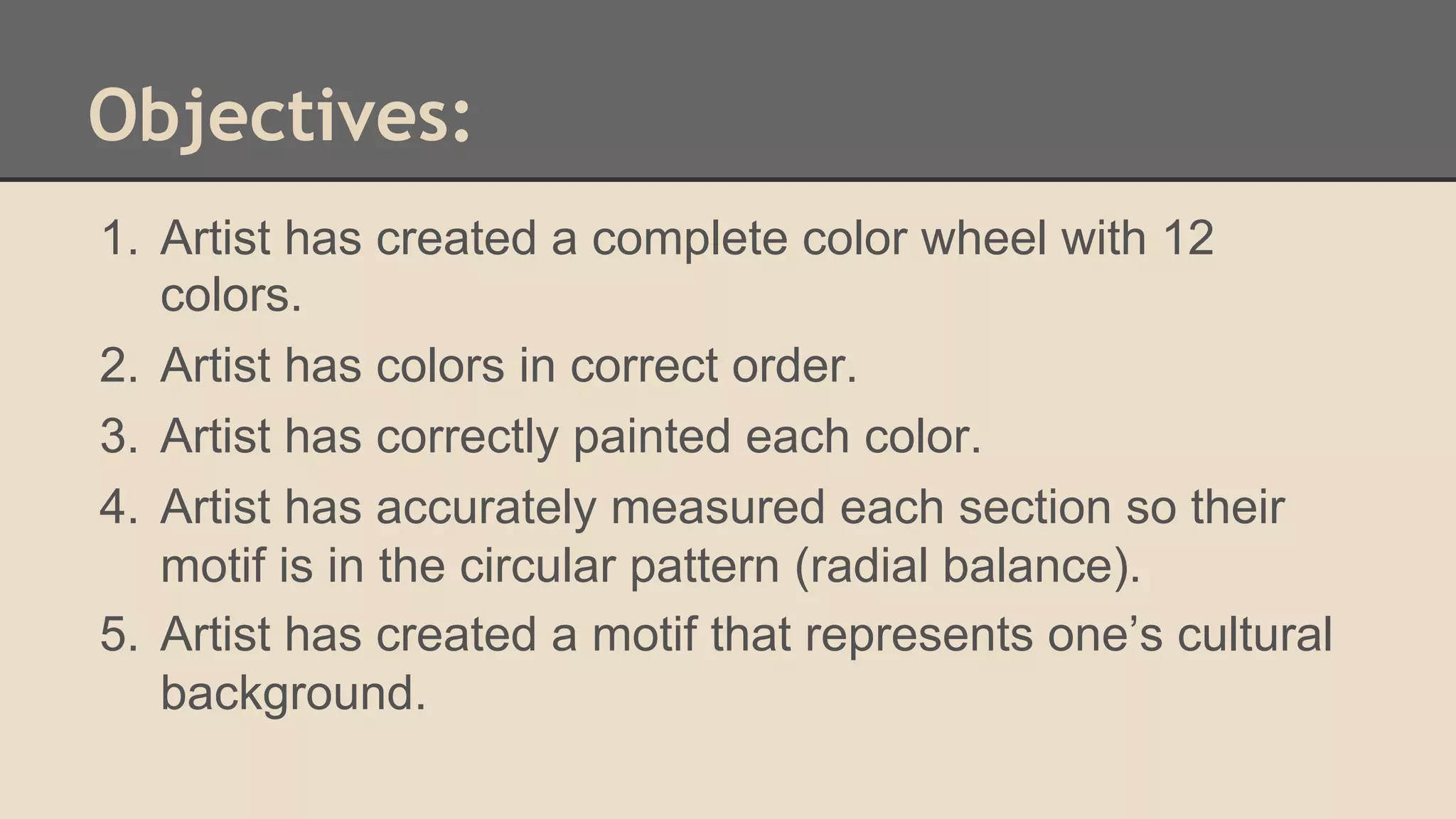 6th grade cultural motif color wheel (2) | PDF