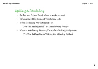 6th Grade--First Day | PDF