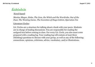 6th Grade--First Day | PPT