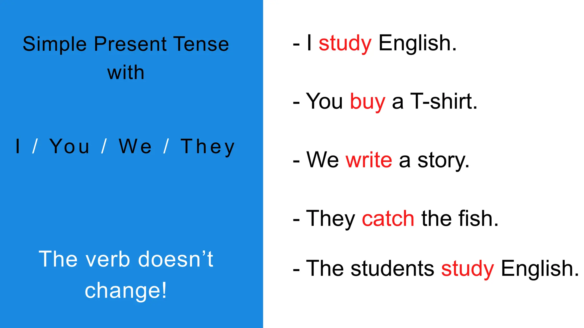 6th Grade - REVIEW Simple Present Tense.pptx | Free Download