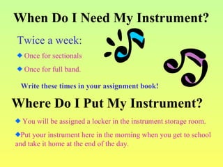 6th Grade Band Improved | PPT