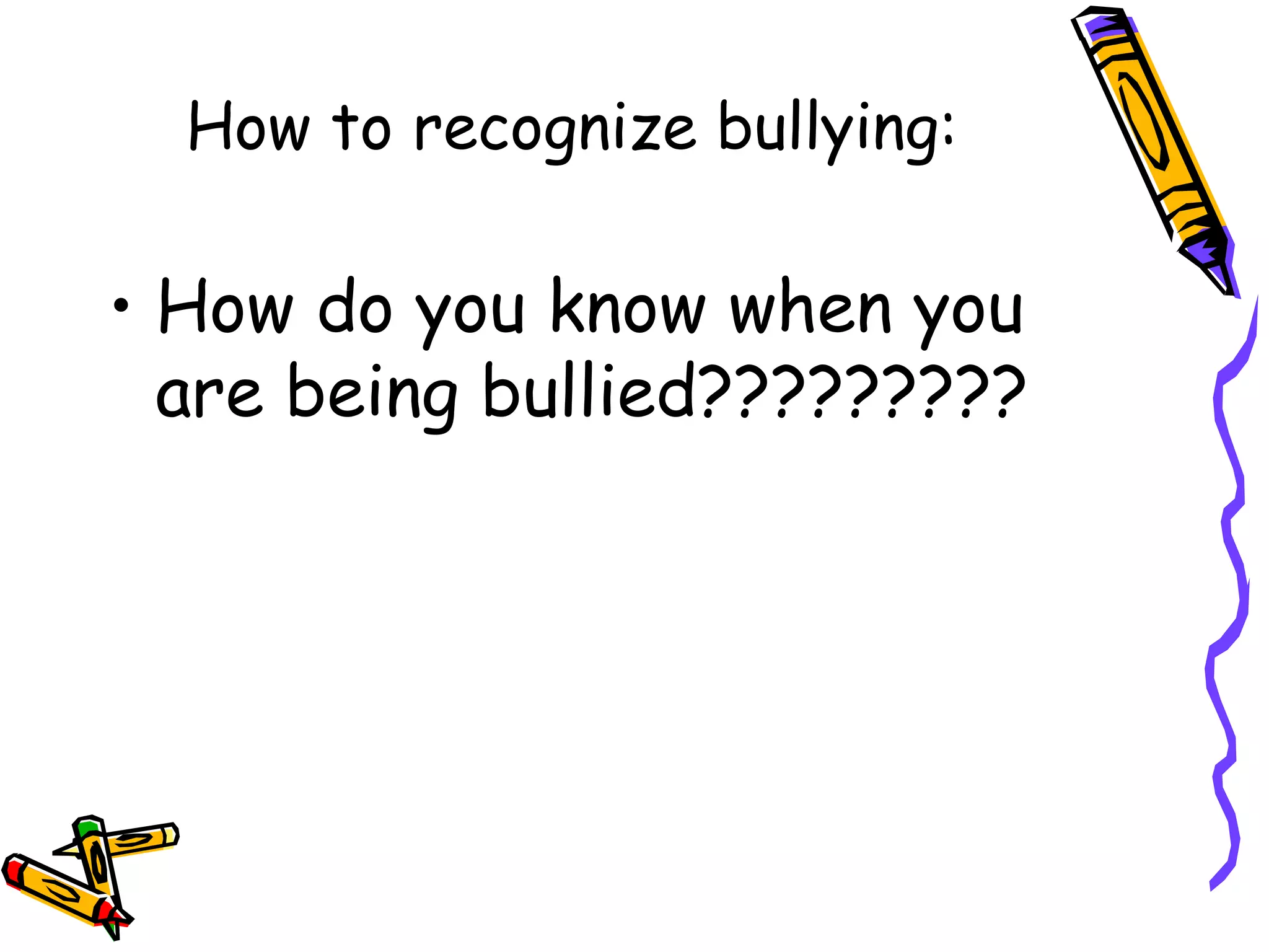 6th Grade Bullying Presentation | PPT