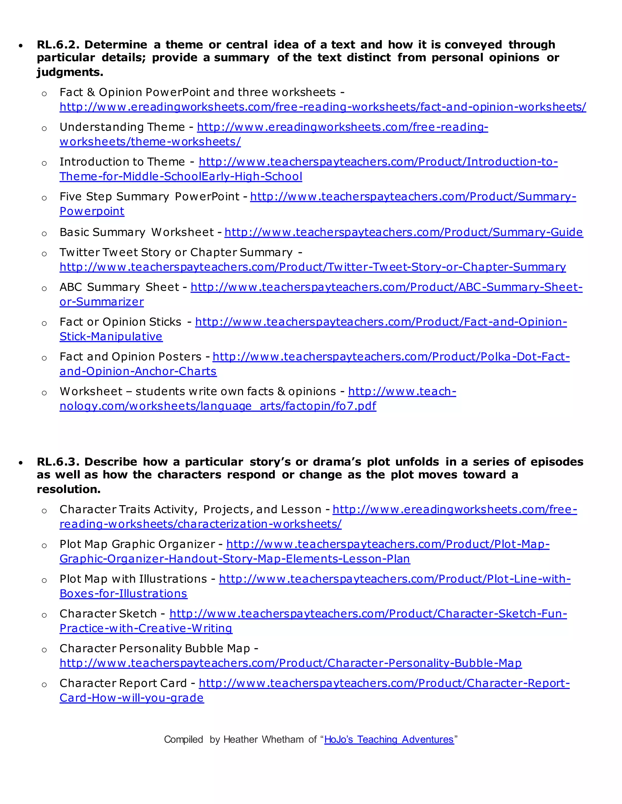 6th grade common core | PDF