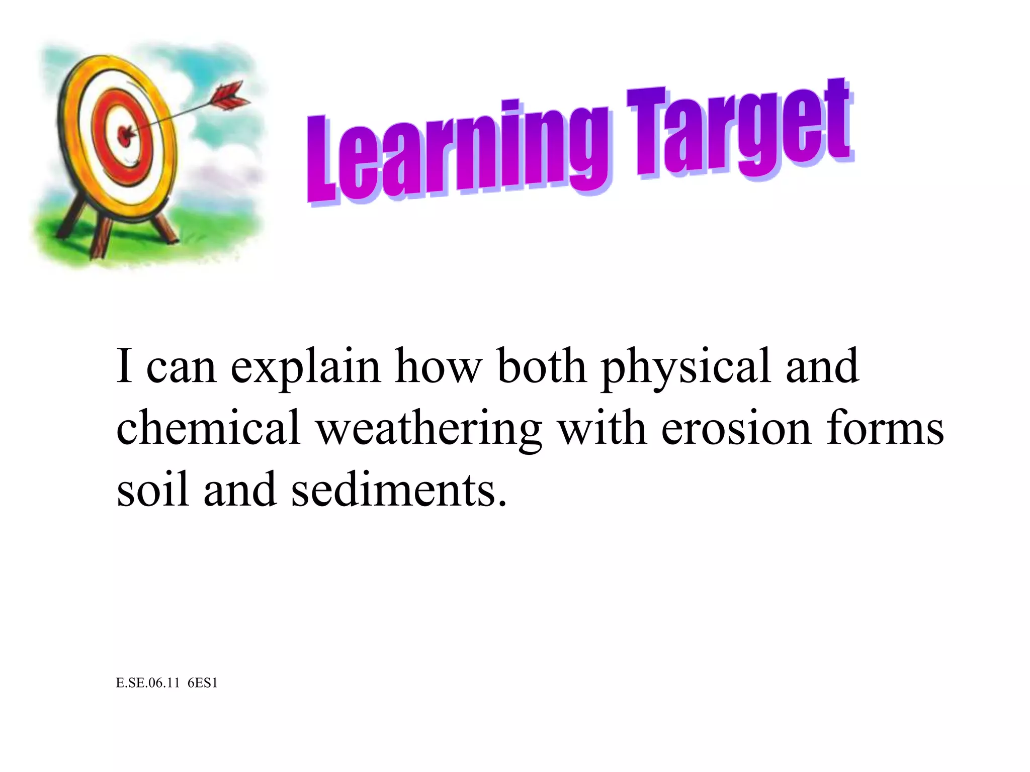 6th Grade Earth Science Learning Targets | PPT