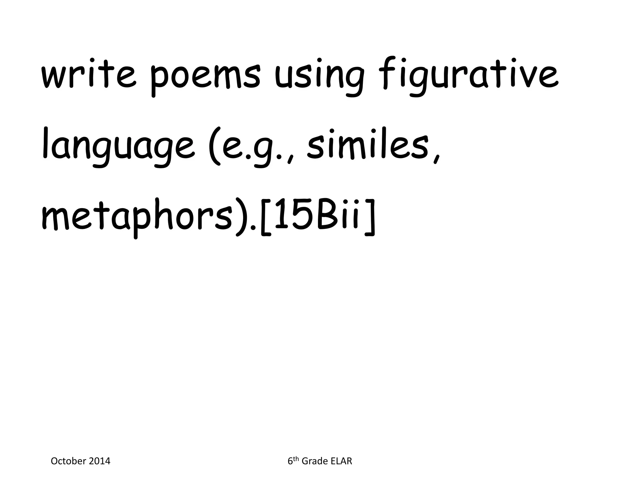 6th Grade ELAR Standards for students.pptx