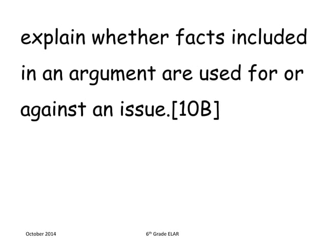 6th Grade ELAR Standards for students.pptx