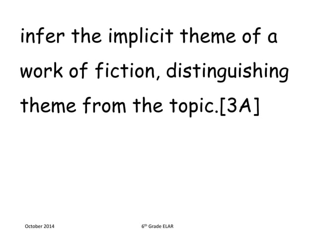 6th Grade ELAR Standards for students.pptx