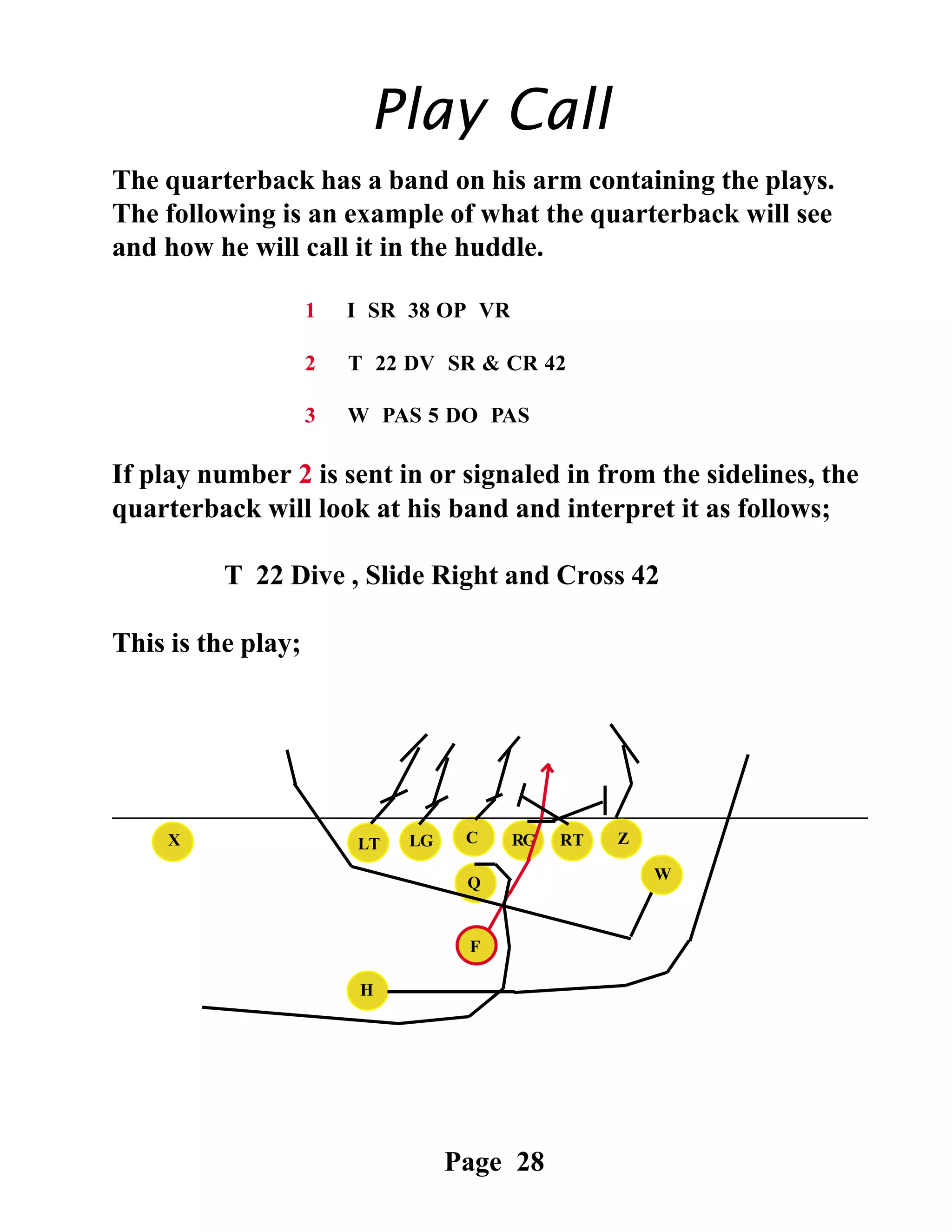 6th Grade Football Playbook | PDF