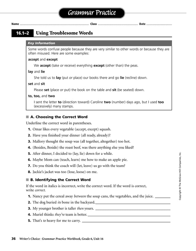 6th grade grammar_workbook | PDF