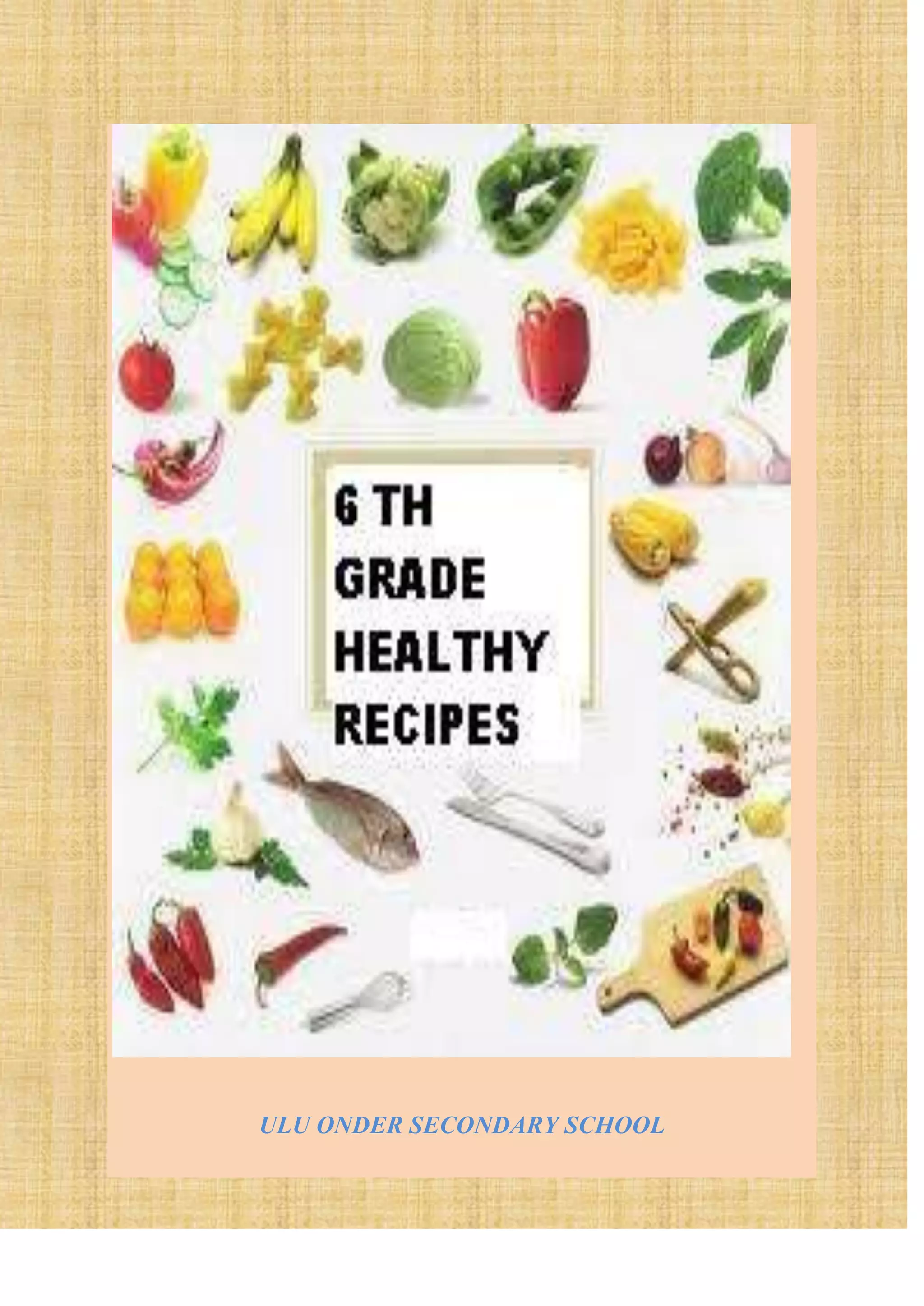 6 th Grade Healthy Recipes | DOCX