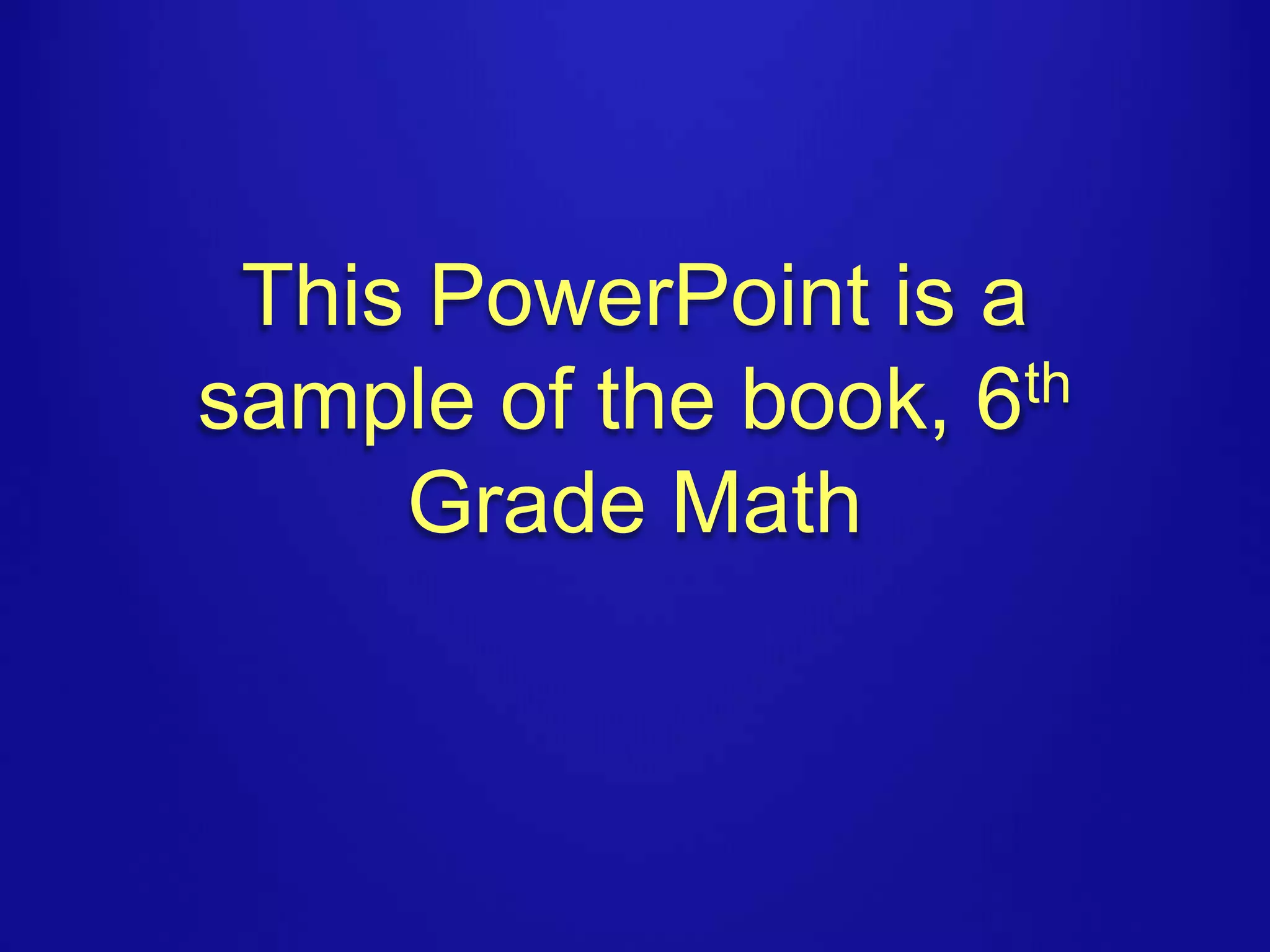 6th grade math algebra | PPTX