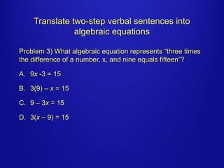 6th grade math algebra | PPTX