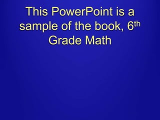 6th grade math exponents | PPTX