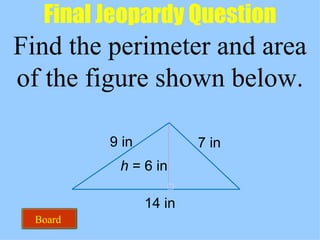 6th grade math taks jeopardy | PPT