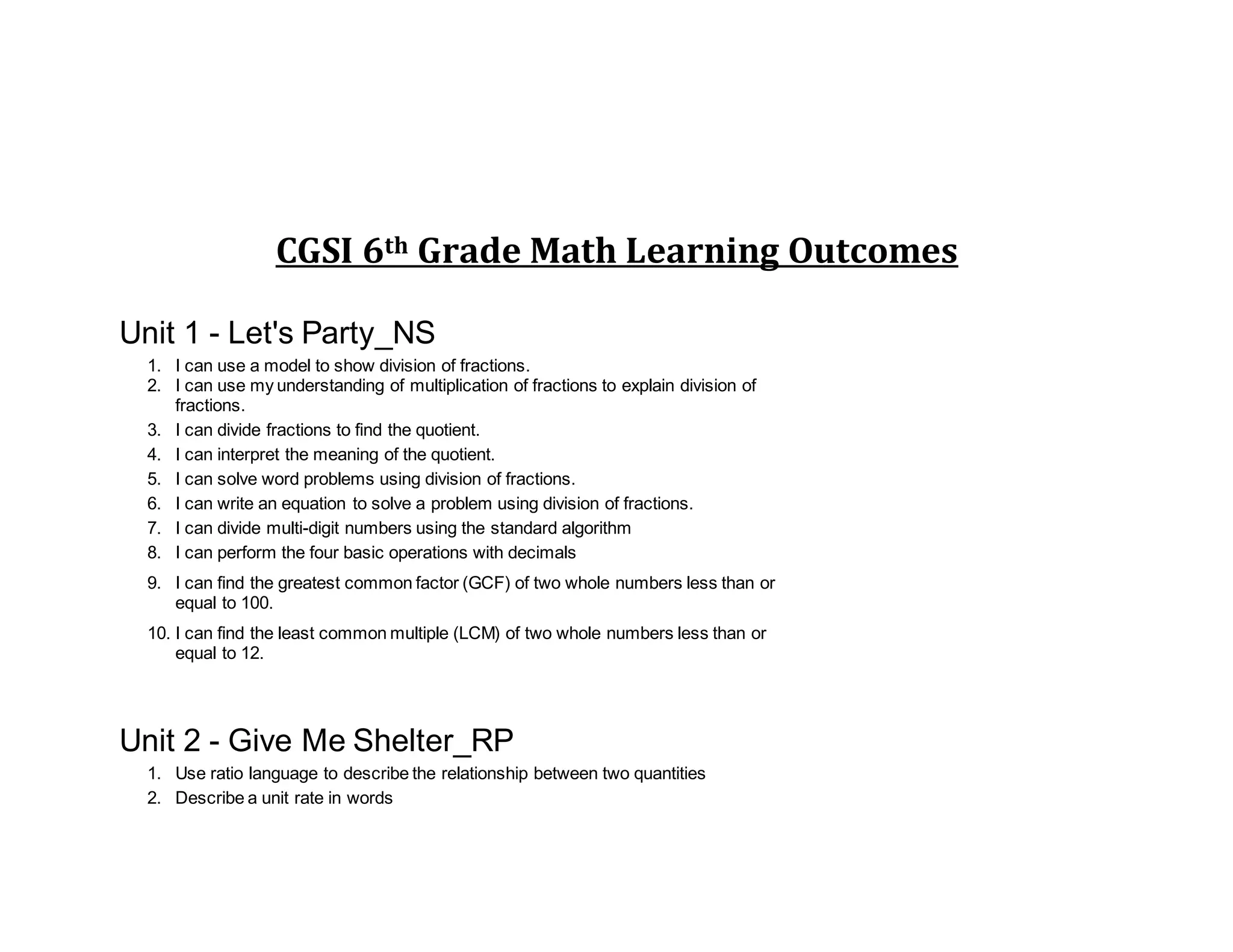 M.S. 442 Carroll Gardens School For Innovation 6th Grade Math Info ...