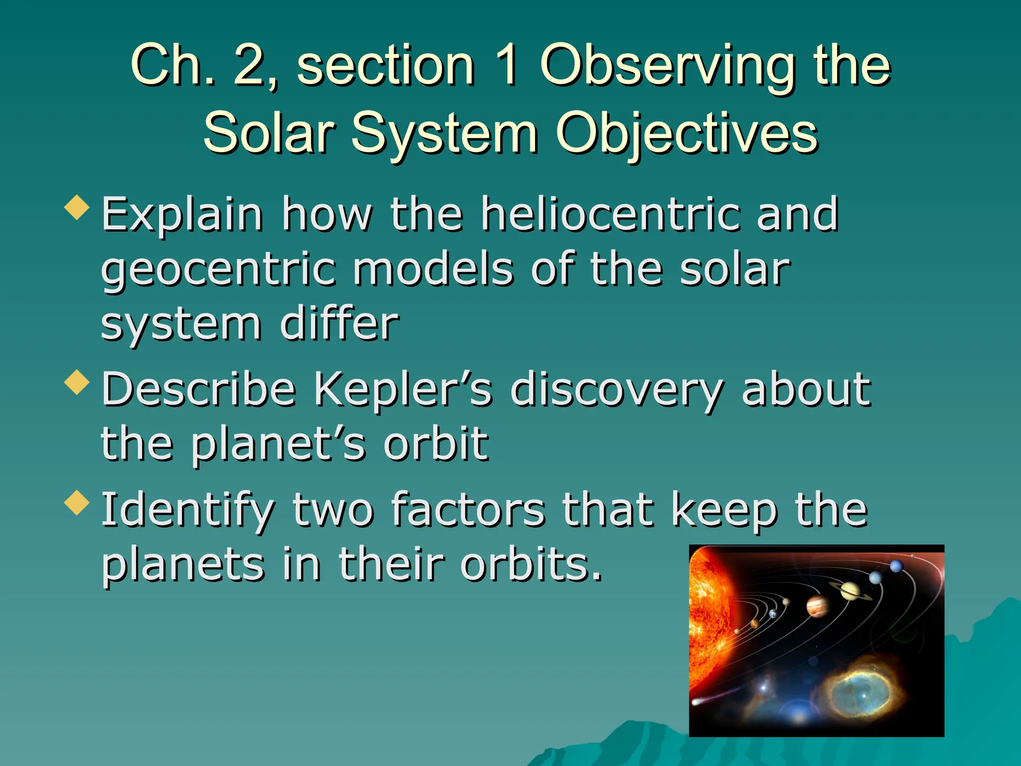 6th grade science Chapter 2 The Solar System.ppt